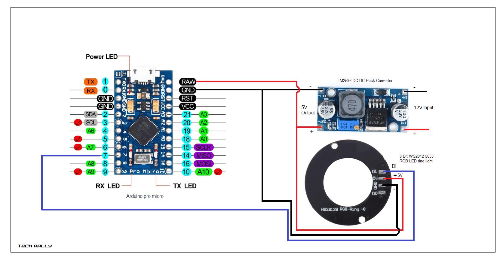 8 Bit Led Ring Light Controller Using Arduino Instructables - Premium Gradient Illustration Gallery - Mobile