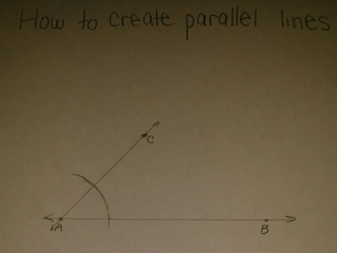 How To Construct Parallel Lines 8 Steps Instructables