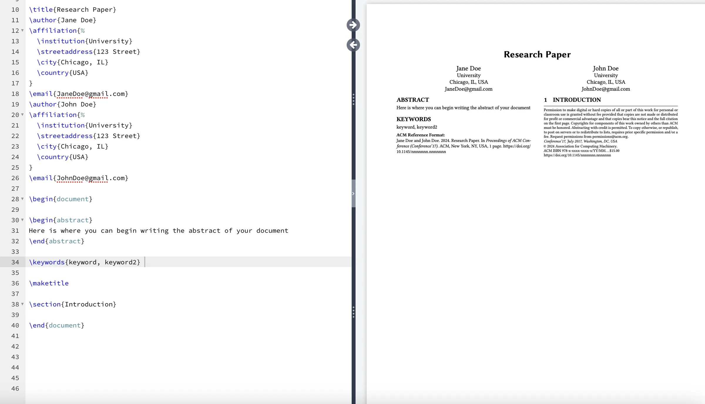 Formatting A Research Paper Using Latex In Overleaf 9 Steps