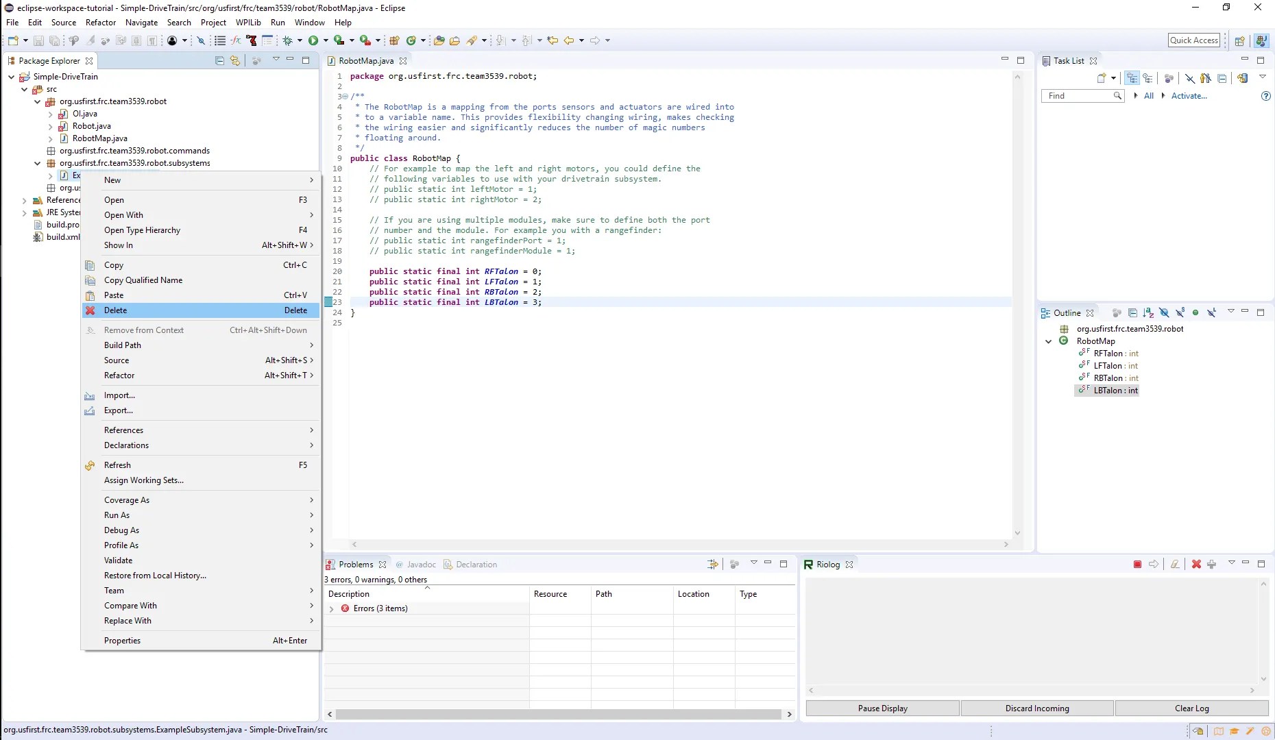 How To Write A Simple Drivetrain For Frc Java 12 Steps With