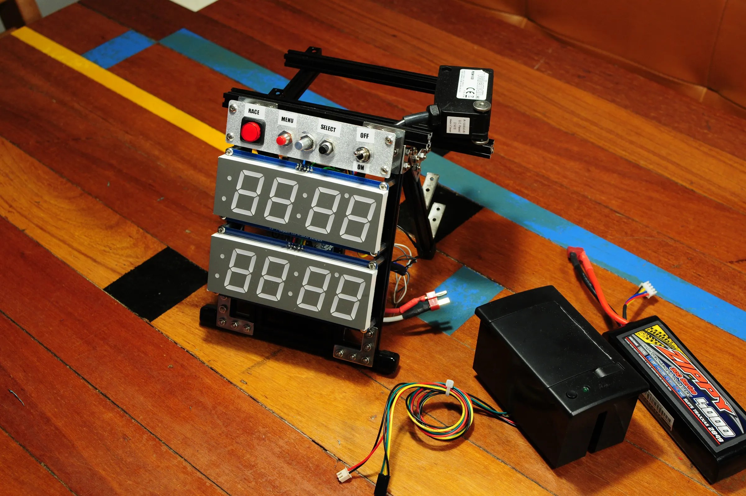 Arduino Based Lap Timer 4 Steps With Pictures Instructables