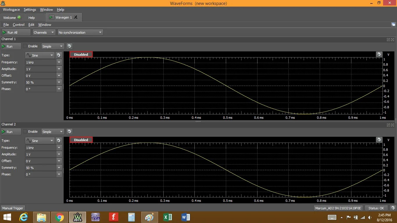 Using The Waveform Generator With The Analog Discovery 2 11 Steps