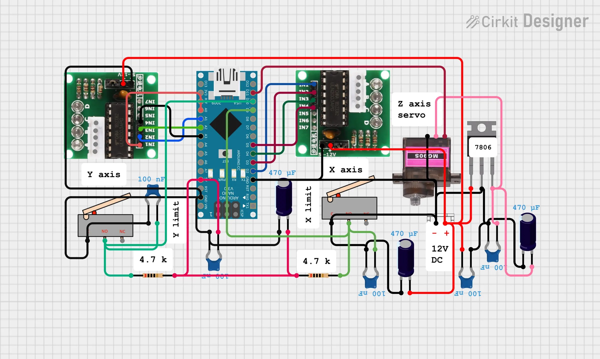 Diy Arduino Based Pen Plotter Using 28byj 48 Stepper Motor 10 Steps