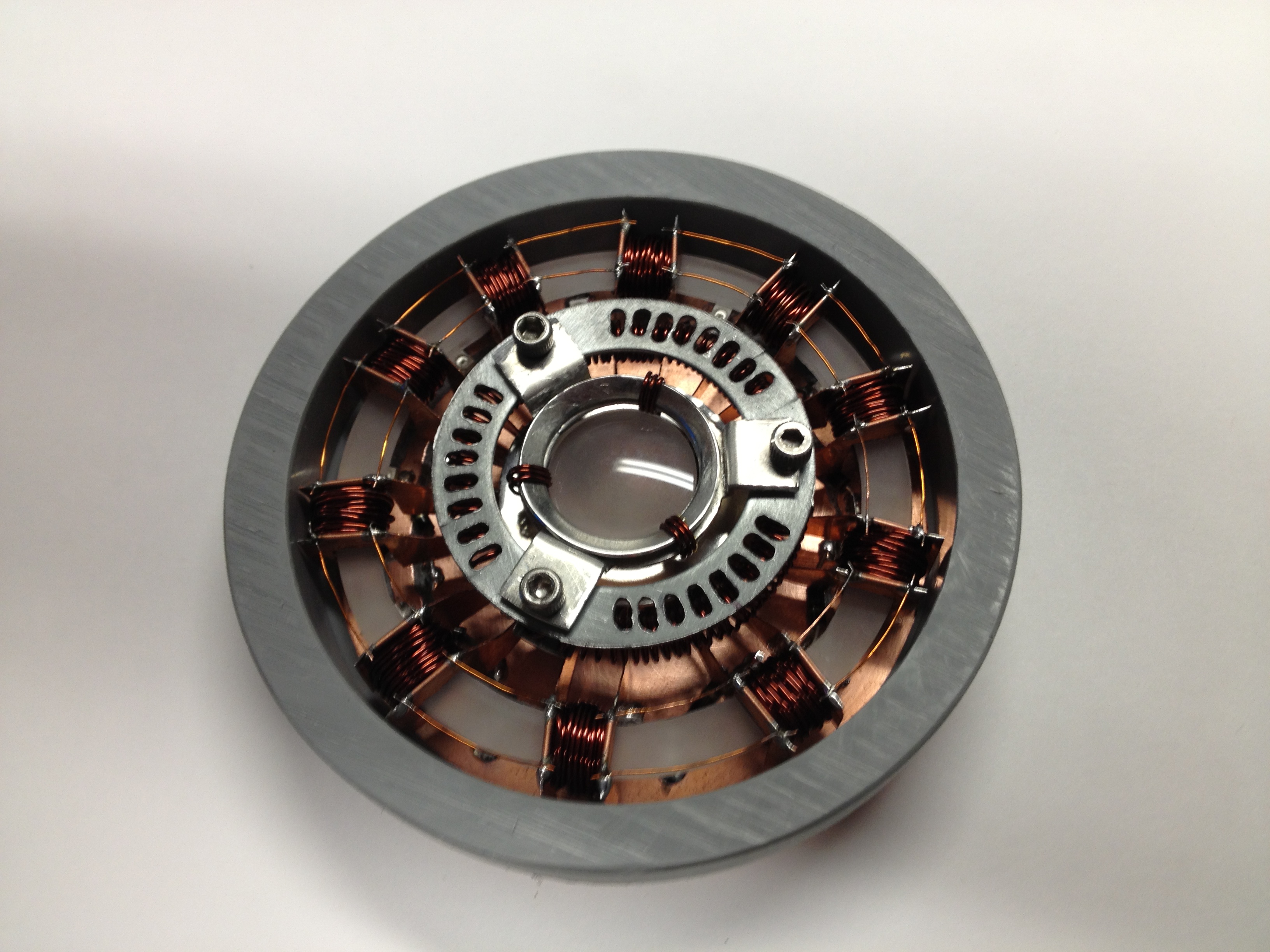 Arc Reactor Installation Complete - Light Photos - Premium Desktop Collection