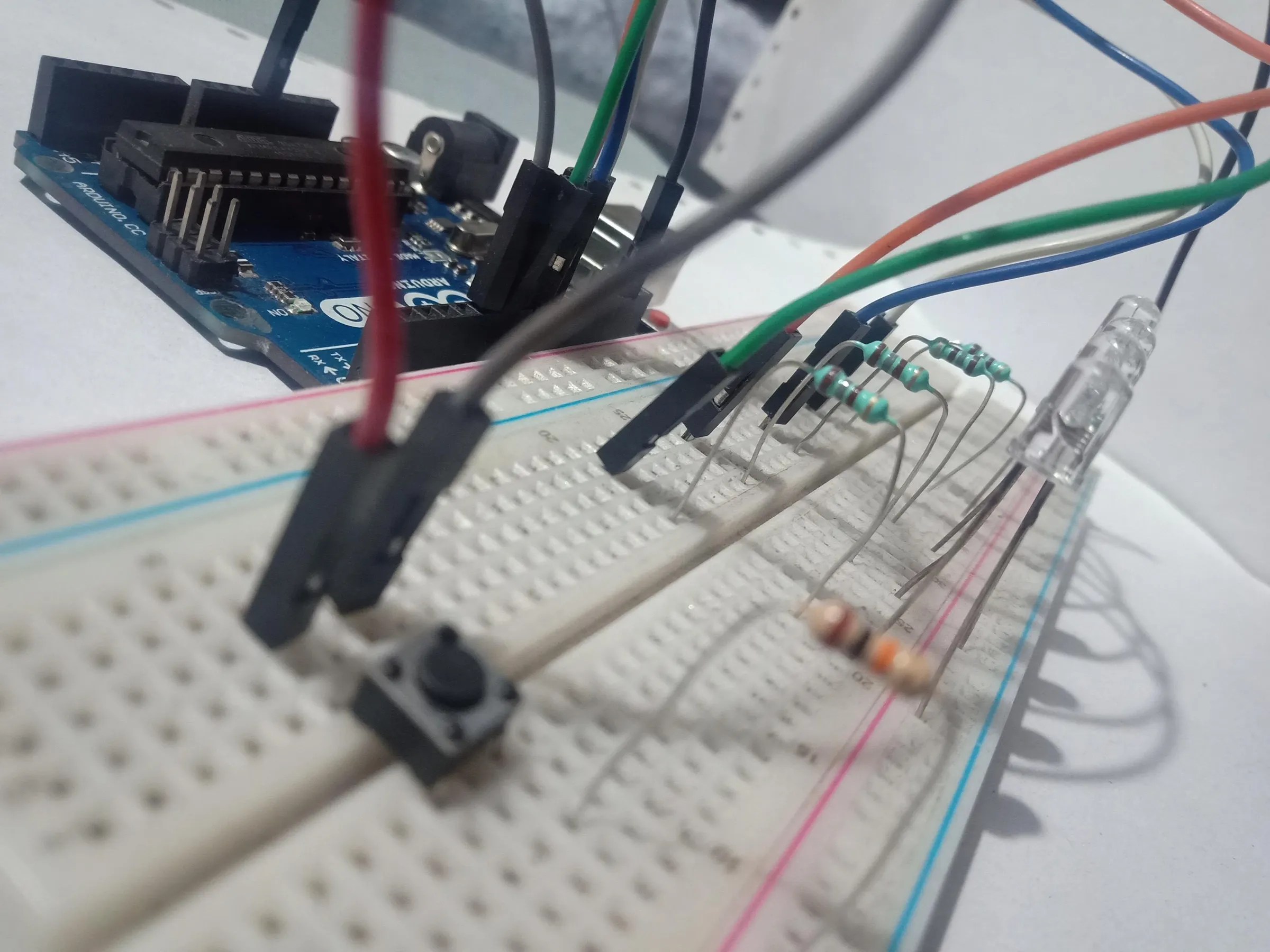 Arduino Push Button Counter With Led Indication 4 Steps Instructables