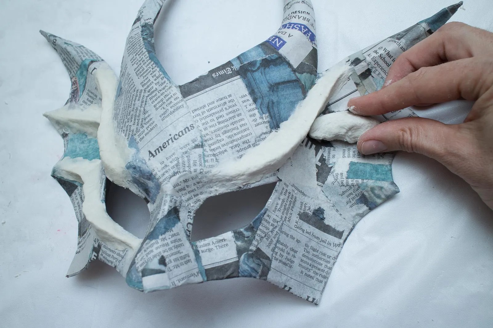 Easy Paper Mache Mask 9 Steps With Pictures Instructables