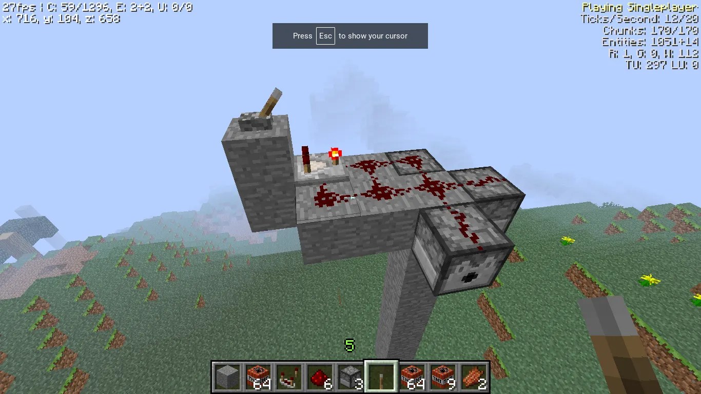 Minecraft Auto Miner 4 Steps Instructables