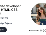 Website Developer In Js Html Css React By Evgeniya Taipova