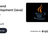 Backend Development Java By Anukul K