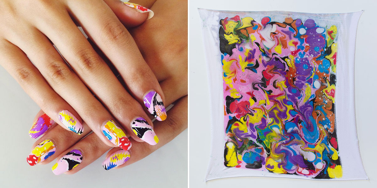 Tamara Gonzales and Andrea Bergart’s “Popsicle Puddle” Nail Wraps ...