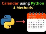 Calendar Using Python Copyassignment