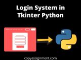 Login System In Tkinter Python Copyassignment