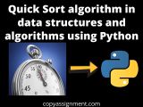 Quick Sort Algorithm In Data Structures And Algorithms Using Python