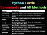 Python Turtle Commands And All Methods Copyassignment