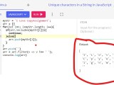 Unique Characters In A String In Javascript Assignment Expert