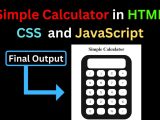 Calculator In Html Css Javascript Copyassignment