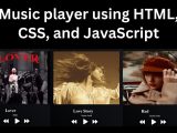 Music Player Using Html Css And Javascript Copyassignment