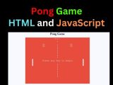 Pong Game In Html And Javascript Copyassignment