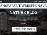 Transparent Website Navbar Using Html Css Js Ionut Cora