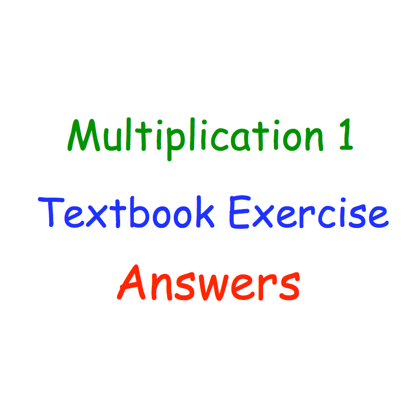 Multiplication 1 Textbook Answers – Corbettmaths