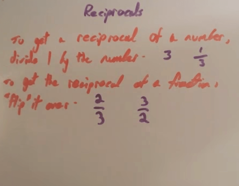 Reciprocals Video – Corbettmaths