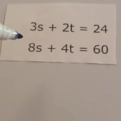 Simultaneous Equations – Elimination Video – Corbettmaths