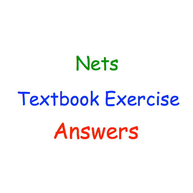 Nets Textbook Answers – Corbettmaths