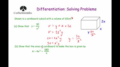 differentiation-solving-problems-mov – Corbettmaths
