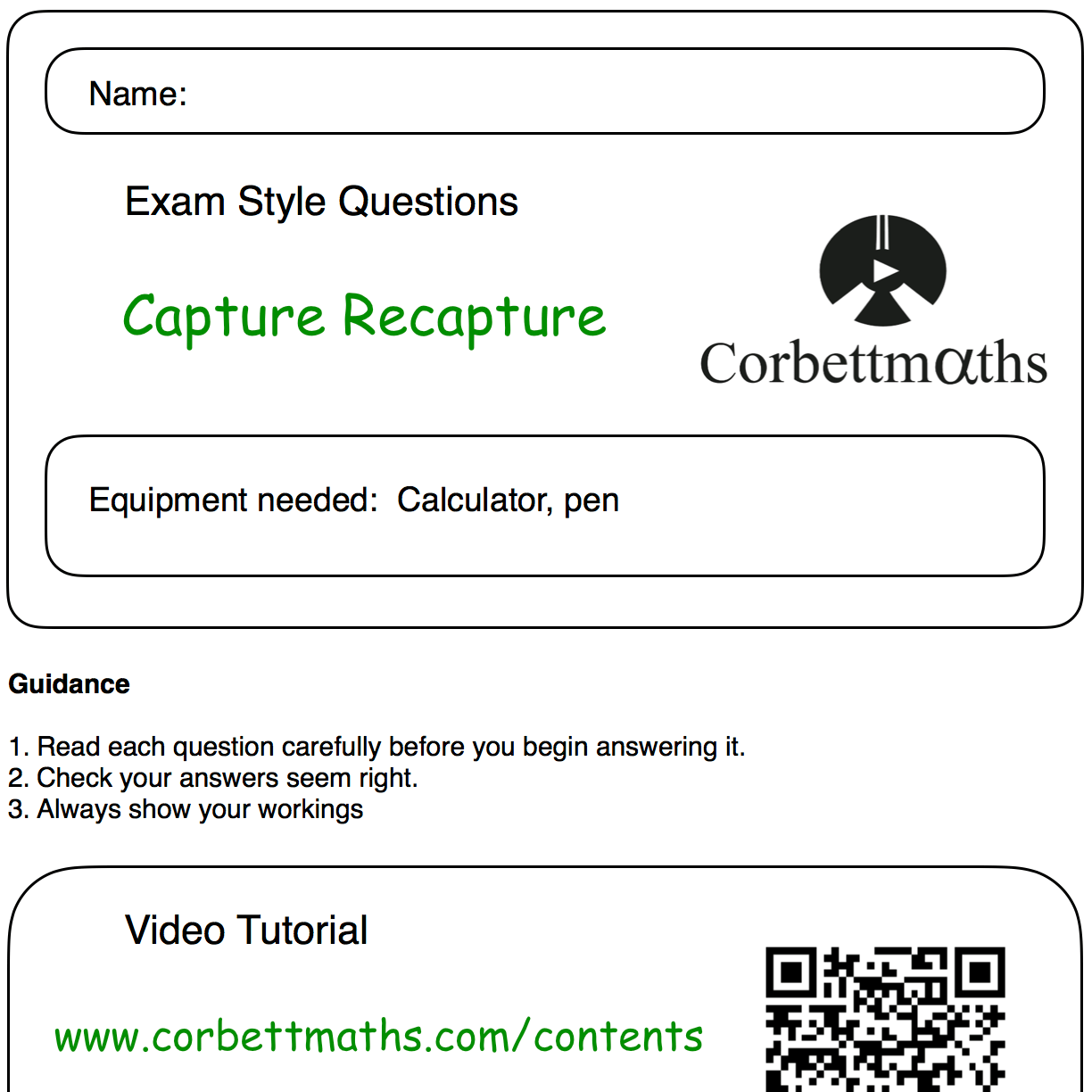 Practice Questions – Page 2 – Corbettmaths