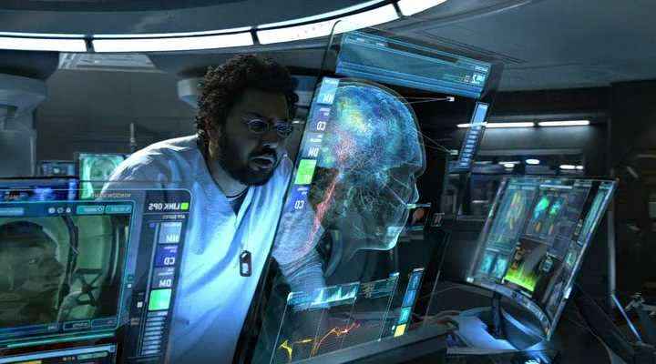 Prometheus movie Holograms by the alien spaceship computer maps ...