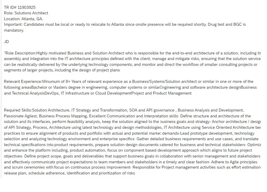 Top 50 Solution Architect remote jobs opening