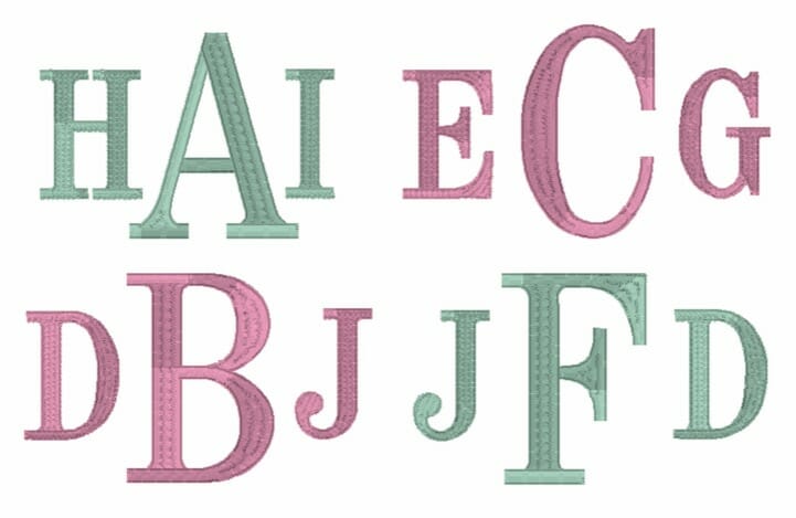 Cosellie Monogram & Embroidery Font Options | Cosellie