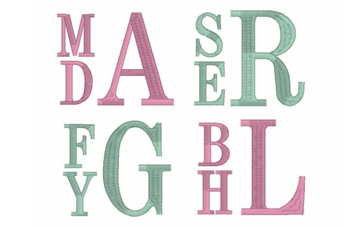 Cosellie Monogram & Embroidery Font Options | Cosellie