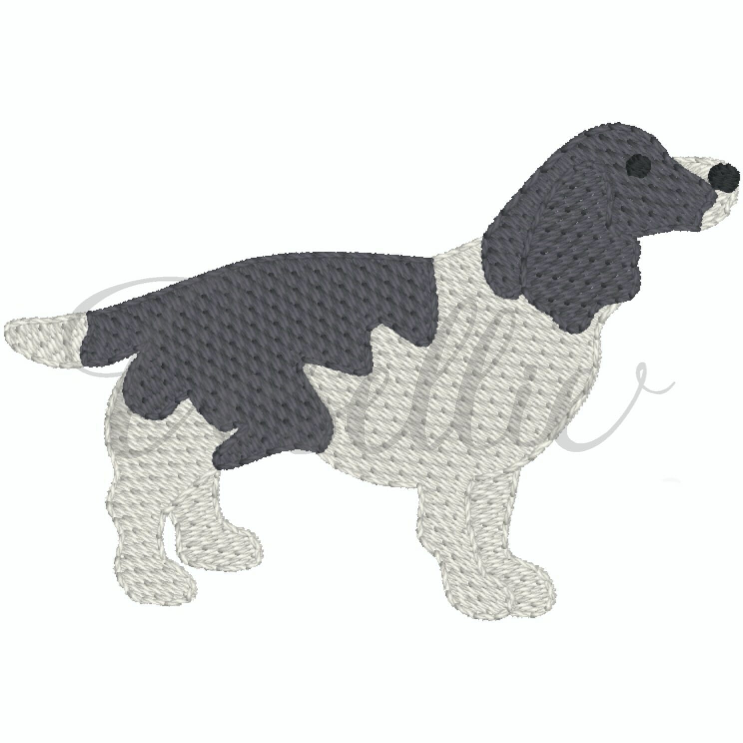 Springer Spaniel embroidery design, Springer Spaniel, Corgi, Brittany ...