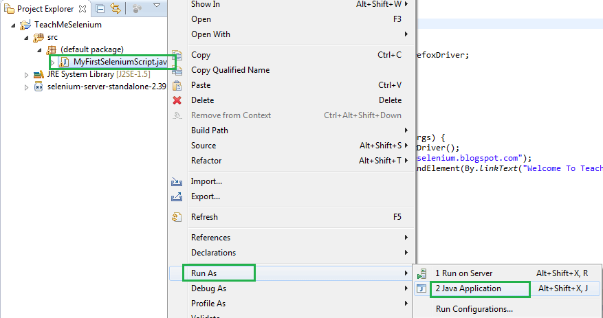 First Selenium Script Writing And Running Code Cosmocode Formerly Teachmeselenium