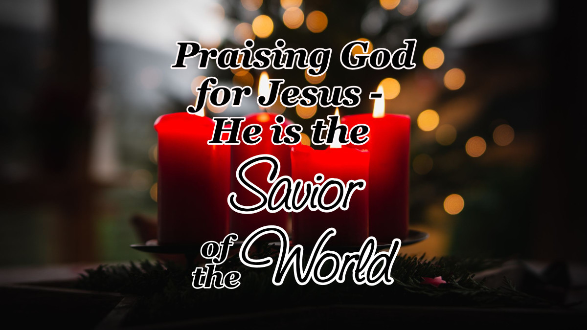 Praising God for Jesus - He is the Savior of the World - Counting My ...
