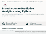 Introducing To Predictive Analytics With Python Courses Vision