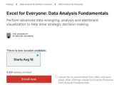 Excel For Everyone Data Analysis Fundamentals Courses Vision