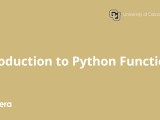 Introduction To Python Functions Coursya