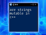Are Strings Mutable In C A Quick Exploration