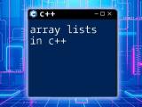 Arraylist In C A Quick Guide To Mastery