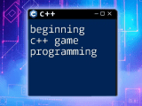 Beginning C Game Programming A Quick Start Guide
