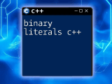 Binary Literals In C A Quick Guide To Usage