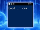 Understanding Bool In C A Simple Guide
