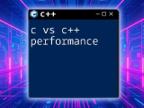 C Vs C Performance A Quick Comparative Guide