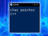 Mastering Char Pointer C A Quick Guide
