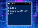 Mastering Class Structure In C A Quick Guide