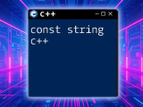 Understanding Empty String In Cpp A Quick Guide