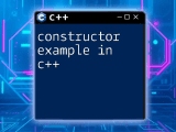 Constructor Example In C A Quick Guide