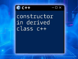 Constructor In Derived Class C A Simple Guide